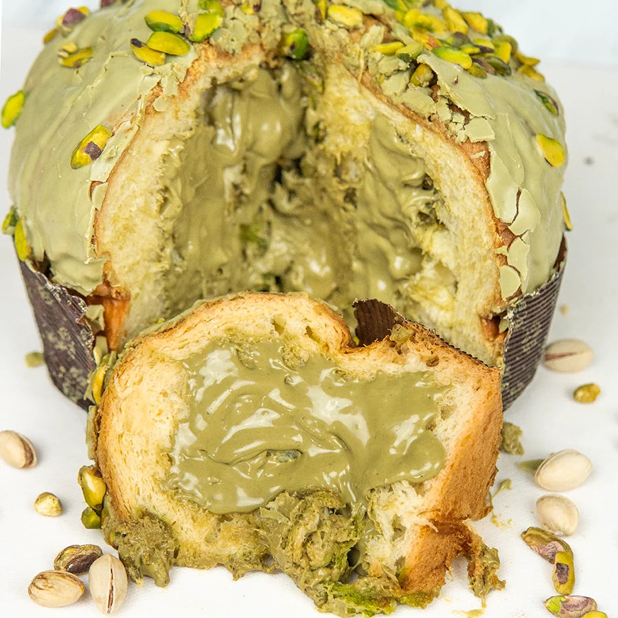 Panettone Artigianale con 500g di crema al Pistacchio | 1,5kg – Racilia
